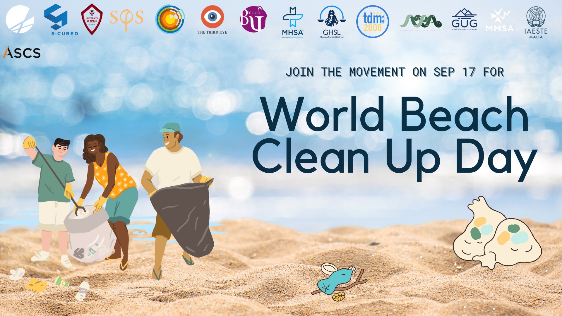 A Nationwide Beach Clean-up - Għaqda Studenti tal Liġi